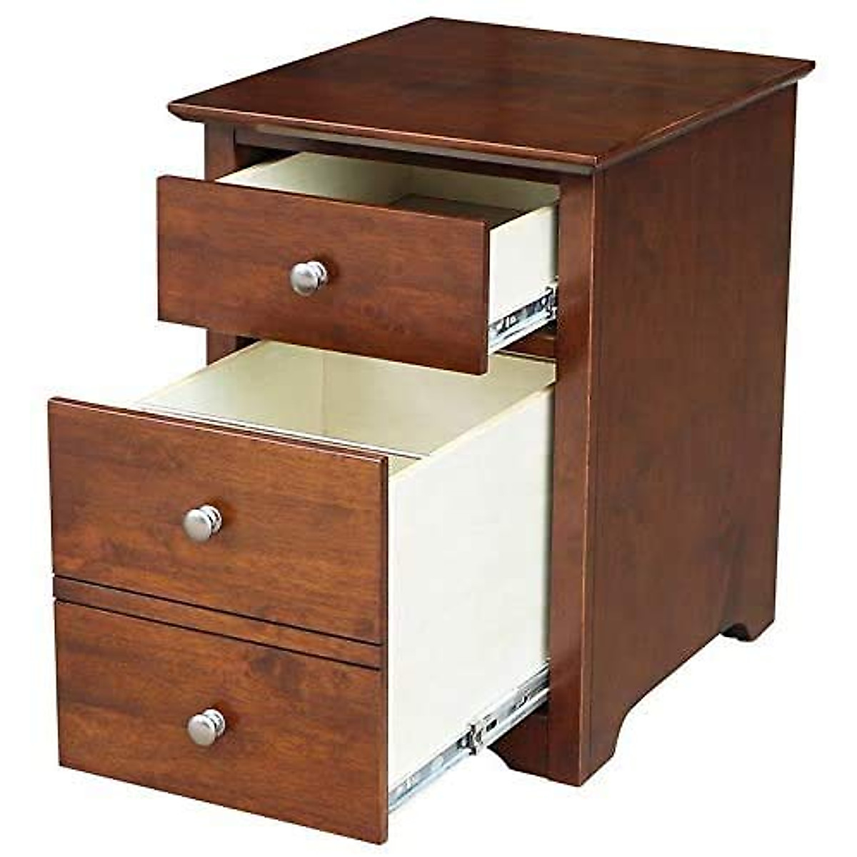 International Concepts Two Drawer OF-41 Desk and Chair File cabinet, Unfinished
