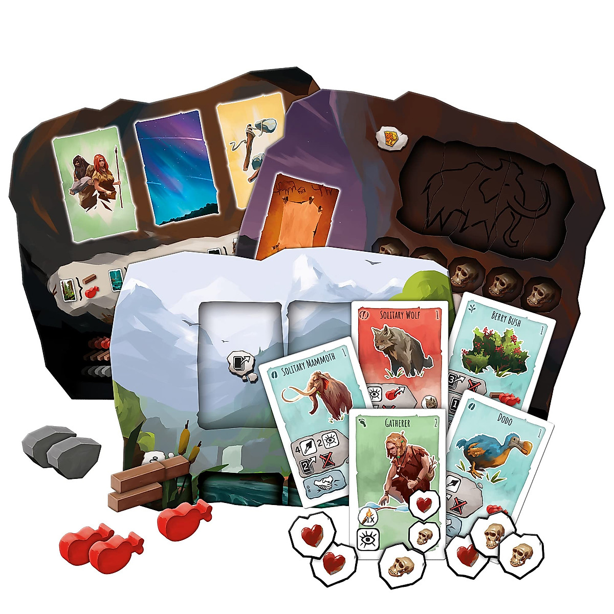 Paleo Board Game - A Cooperative Paleolithic Adventure for Strategy Enthusiasts! Cooperative Game, Fun Family Game for Kids & Adults, Ages 10+, 2-4 Players, 45-60 Minute Playtime, Made by Z-Man Games