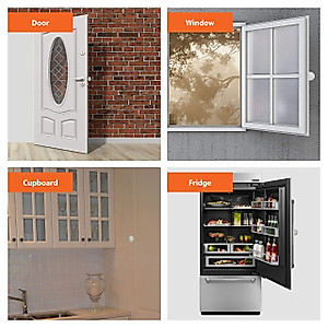 Premium Quality 12 Pcs Door Bumper Self Adhesive Sticker Strong Stickiness Wall Protector Guard Door Knob Stopper 1.6 Inches Rubber Round White Silicone Door Handle Bumper Set