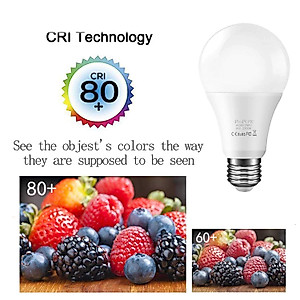 ProPOW Dusk to Dawn Light Bulb, Sensor LED Bulbs Smart Lights Bulb 5W A19 Automatic On/Off, Indoor/Outdoor Lighting Lamp for Porch Garage Driveway Yard Hallway(E26,Soft White,2-Pack)