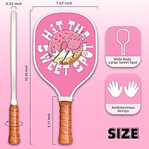 Xenia's Gifts Pickleball Paddle, Pickleball Racket with Ergonomic Designed Non-Slip Grip, Ideal for Beginners, Pros, and Kids (Pink, 1 Paddle)