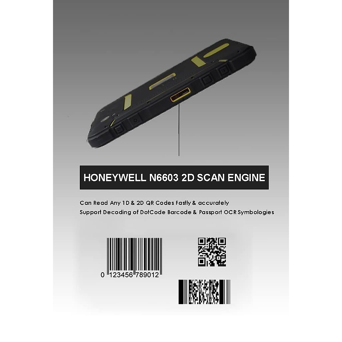 Rugged Enterprise Tablet with Barcode Scanner | Android 12 OS | 7-inch Big Touch Screen | with Honeywell N6603 2D Bar Code Reader Scan Engine, WiFi & 4G LTE, for Warehouse Inventory & Stock Control