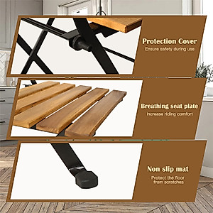 FDW Outdoor Furniture Set Small Patio Table and Folding Chairs for Lawn Balcony Backyard Yard Bistro Apartment Nature