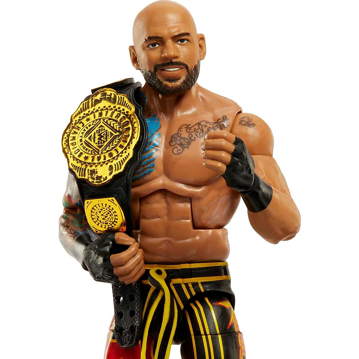 Mattel WWE Ricochet Elite Collection Action Figure, Deluxe Articulation & Life-like Detail with Iconic Accessories, 6-inch