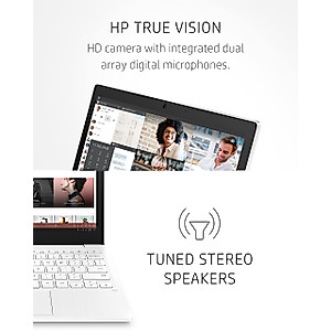 HP Chromebook 11 Laptop, MediaTek MT8183, 4 GB RAM, 64 GB eMMC, 11.6" HD Touchscreen, Chrome OS, Long Battery Life, USB-C Port, Custom-Tuned Speakers, Lightweight (11a-na0110nr, 2022, Snow White)