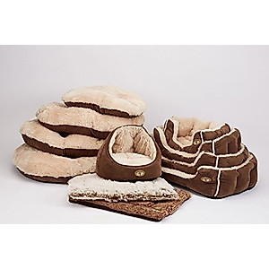 Gor Pets Nordic Oval Cushion for Dog Bed Comfortable Washable, 21-inch, Brown