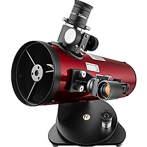 Orion 10012 SkyScanner 100mm TableTop Reflector Telescope (Burgundy)