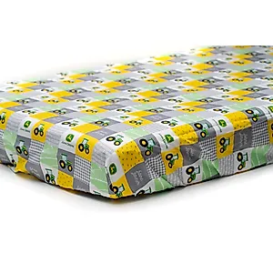 J&D Productions Tractor Crib Bedding Nursery Set: Barn, Tractor and Farm Animals