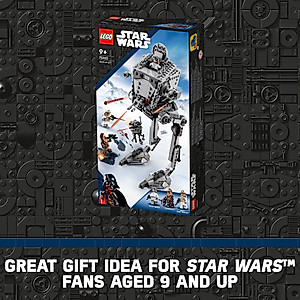 LEGO Star Wars Hoth at-ST Walker Building Toy for Kids with Chewbacca Minifigure and Droid Figure, The Empire Strikes Back Model, Star Wars Fan Gift, 75322
