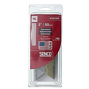 Senco A302009 15-Gauge x 2-Inch Electro Galvanized Finish Nail