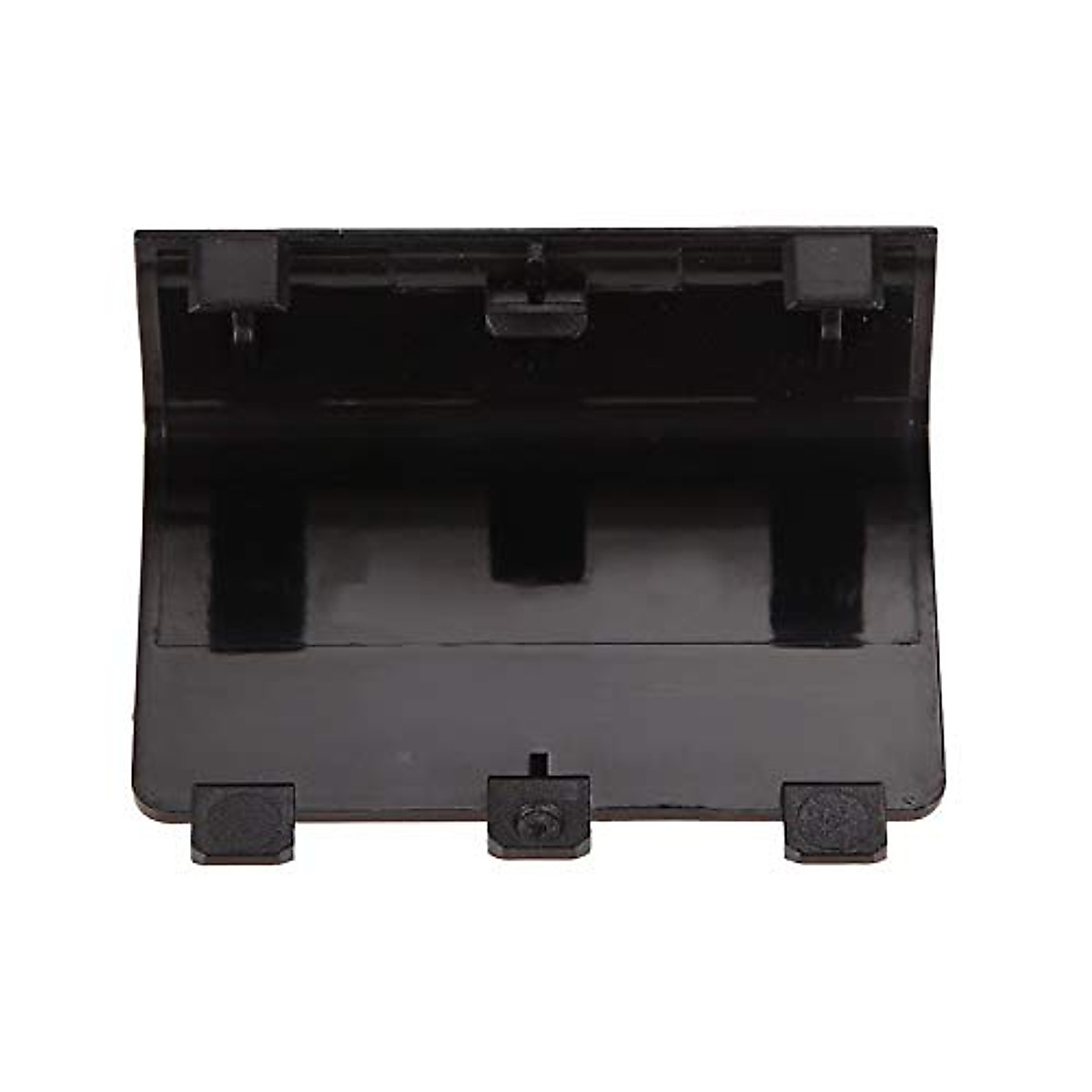 VizGiz 4 Pack Battery Back Cover for Xbox One Wireless Controller Repair Part Replacement One S X Controllers Pack Shell Clip Back Door Lid Guard Cabinet Holder Case (Black)