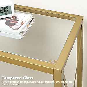 HOOBRO Bar Table Set of 2, 3 Piece Modern Bar Table and Chairs Set, 39.4'' Pub Table Dining Set, Counter Height Table, for Living Room, Kitchen Small Space, Gold and White GD14BT01