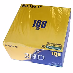SONY 100 High-Density Floppy Disks PC