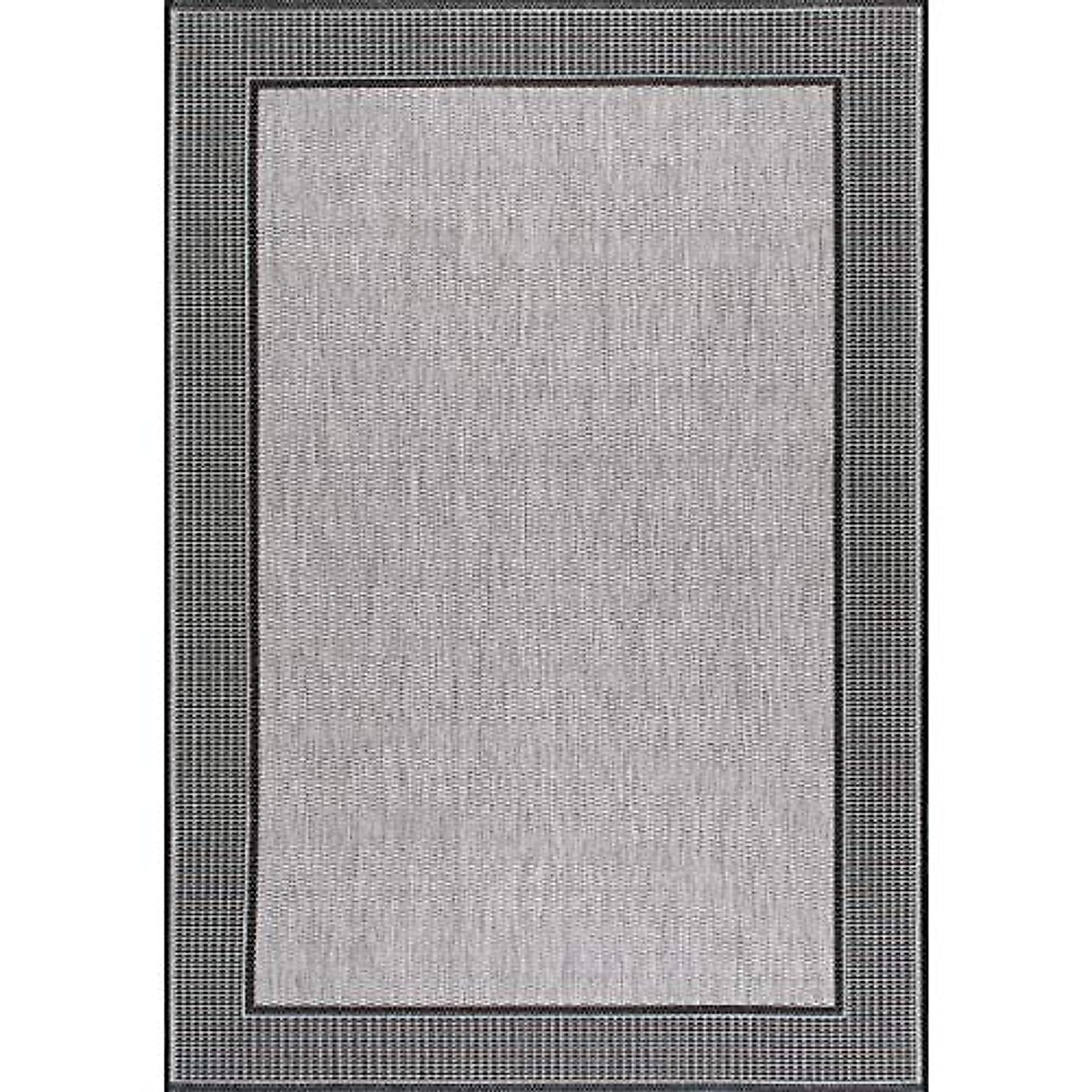 nuLOOM Gris Contemporary Indoor/Outdoor Area Rug, 5x8, Grey