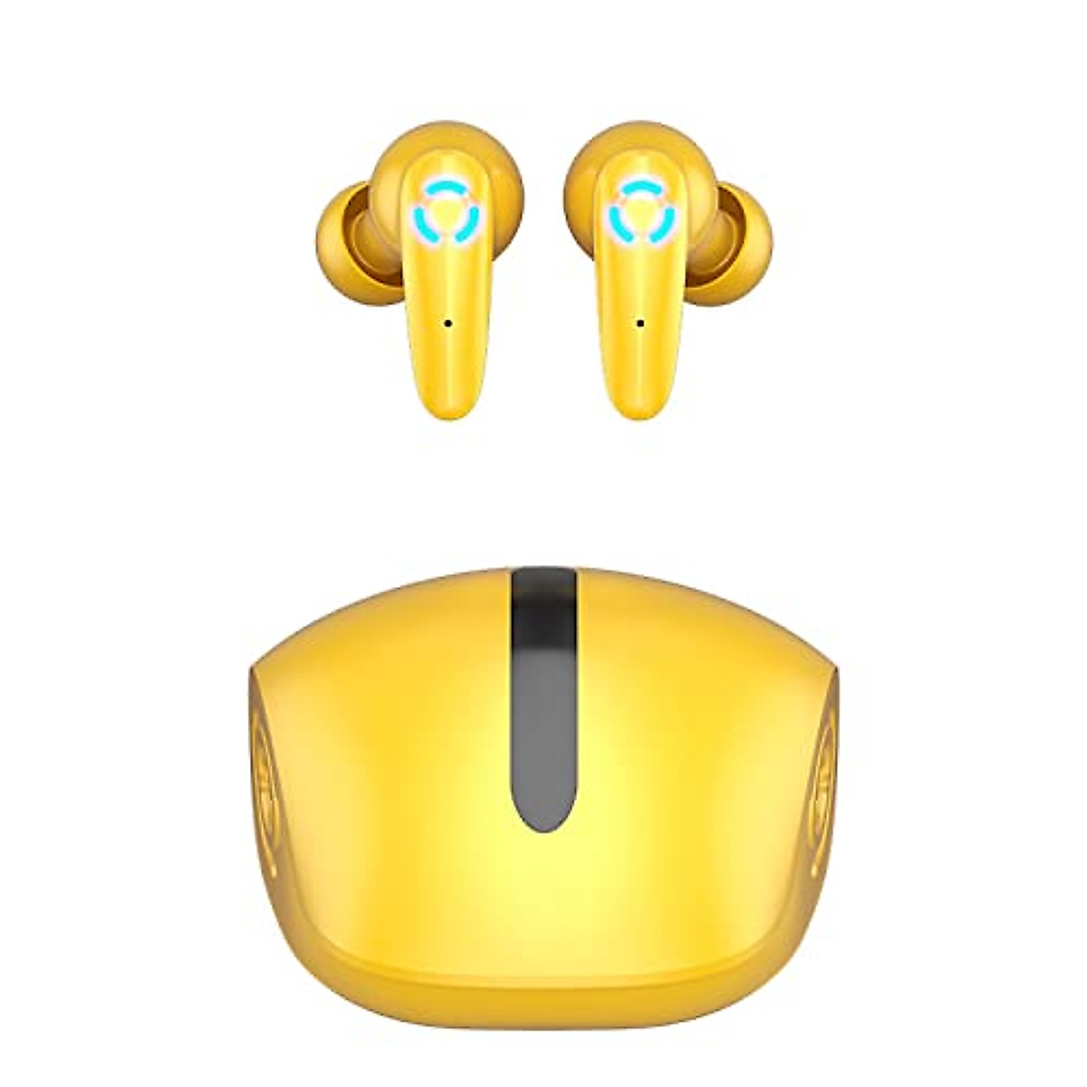 BANAAO Wireless Hi-Fi Touch-Control Bluetooth 5.2 Earbuds - in Ear Polished Novelty Appearance Noise Cancellation Headphones with Charging Case for Outdoor Office Sports Running Working