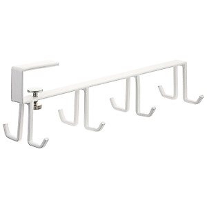 Yamazaki 2441 Home Under Shelf Utensil Storage-Plate Cabinet Rack Organizer, White