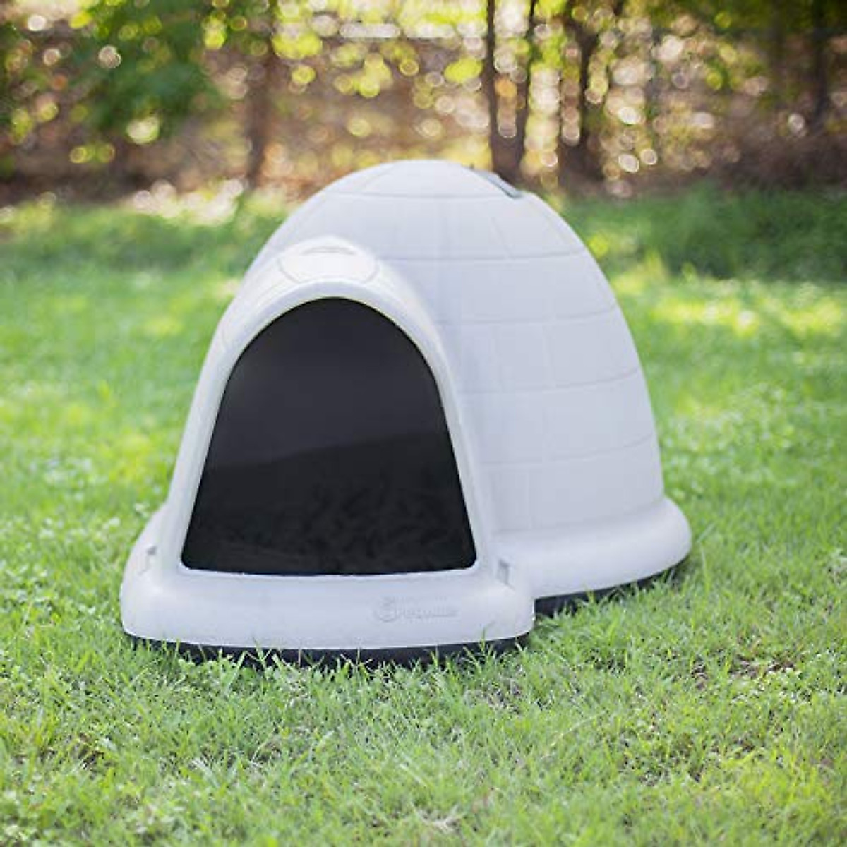 Petmate Indigo Dog House (Igloo Dog House, Made in USA with 90% Recycled Materials, All-Weather Protection Pet Shelter) for Large Dogs 50 to 90 pounds