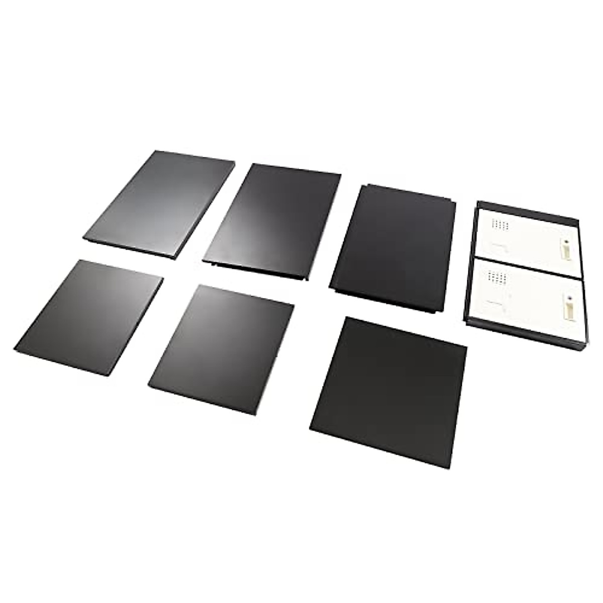 Harbin-Star Metal Lockers for Employees/Storage, 2 Doors Stackable Office Storage lockers with Card Slot, School and Home Storage Cabinet Organizer with Keys, Kids Locker for Cloth and Toy-Black&White