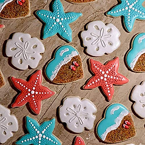 Sandy Beach Cookie Cutter 4 Piece Set from The Cookie Cutter Shop – Tin Plated Steel Cookie Cutters