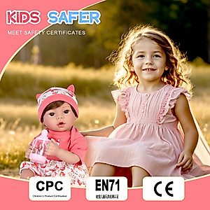 Aori Lifelike Reborn Baby Doll- 18 inch Realistic Newborn Baby Dolls, Real Life Baby Girl Dolls