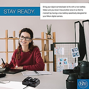 BM Premium 2 Pack of EN-EL15C High Capacity Batteries and Dual Bay Battery Charger for Nikon Z5, Z6, Z6 II, Z7, Z7II D780, D850, D7500, D500, D600, D610, D750, D800, D800E, D810, D7100, D7200 Cameras