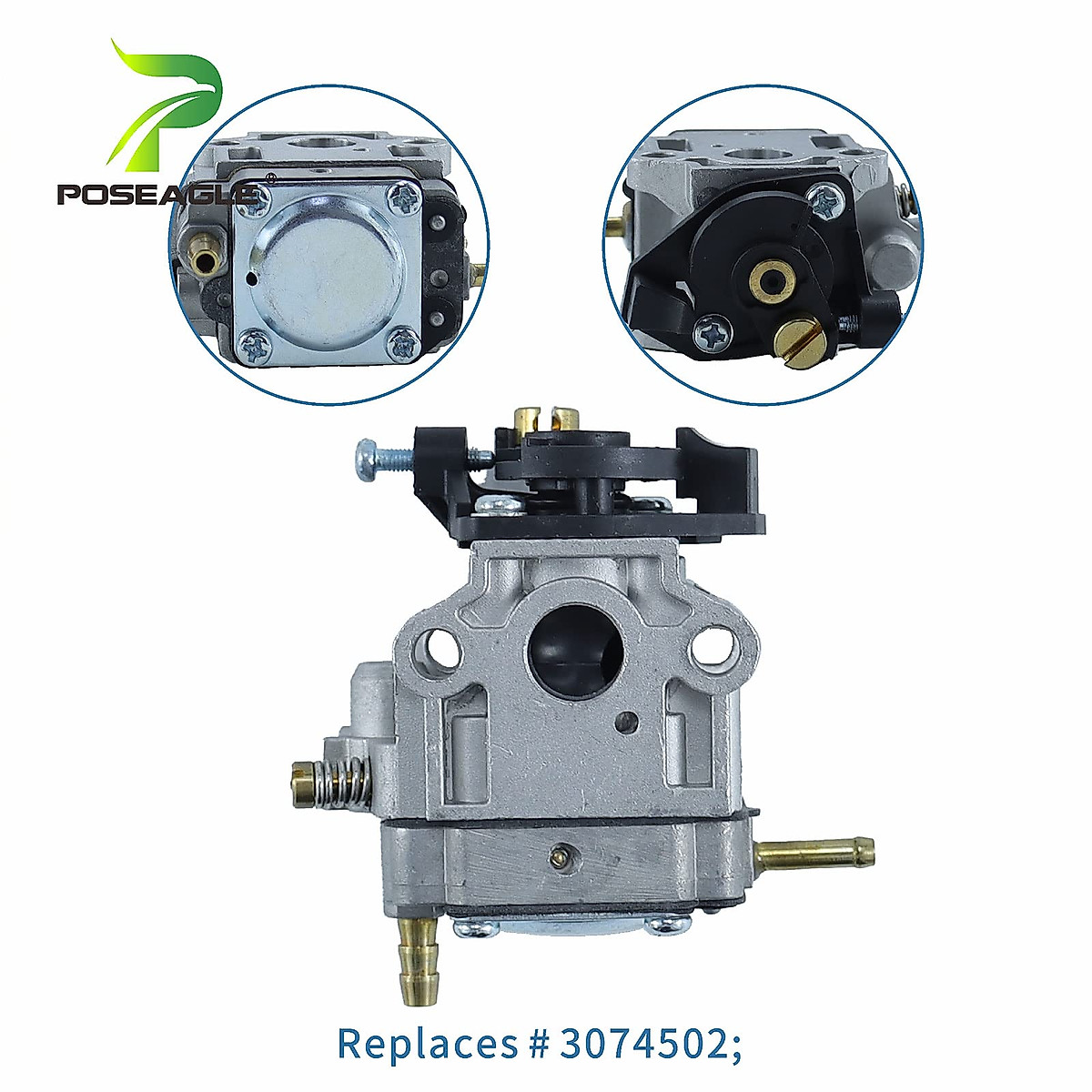 POSEAGLE 3074502 Carburetor for Toro 51930, 51932, 51934, 51930B, 51932B, 51934B String Trimmers and RedMax BC 250, BT 250, HE 250 F Brush Trimmers