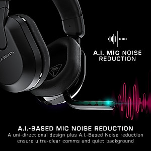 Turtle Beach Stealth 600 Wireless Multiplatform Amplified Gaming Headset for PC, PS5, PS4, & Mobile – Bluetooth, 80-Hr Battery, Noise-Cancelling Flip-to-Mute Mic, Waves 3D Audio –Black