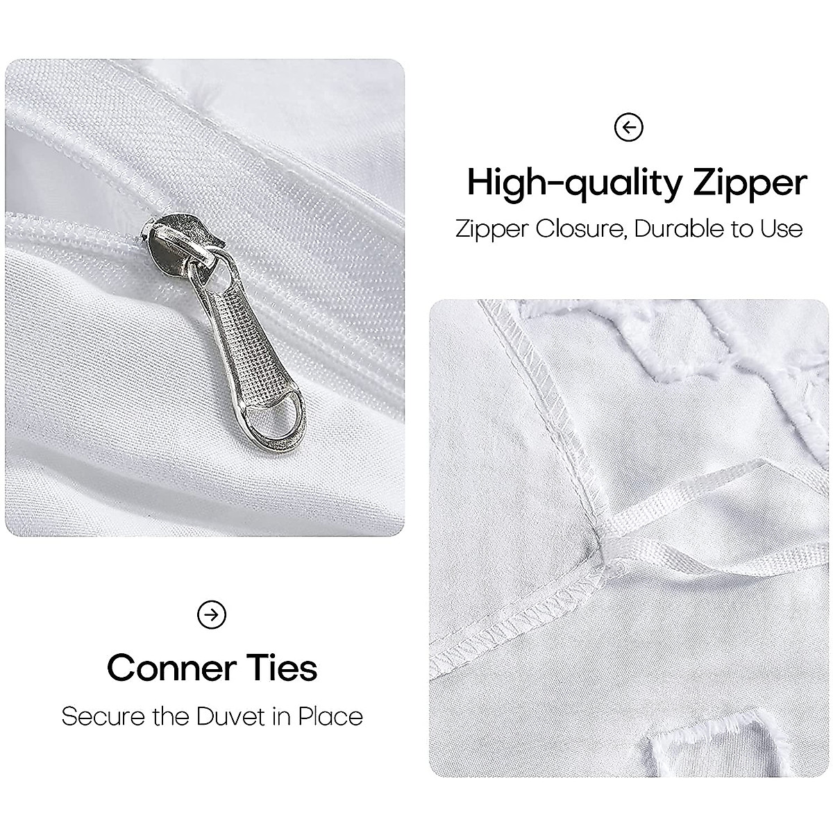 Navy Blue Duvet Covers Oversize King Size Brushed Microfiber Soft Light-Weight, King Duvet Cover Set - 3 Pieces with Zipper Closure, 1 Duvet Cover 98x120 inches and 2 Pillow Cases