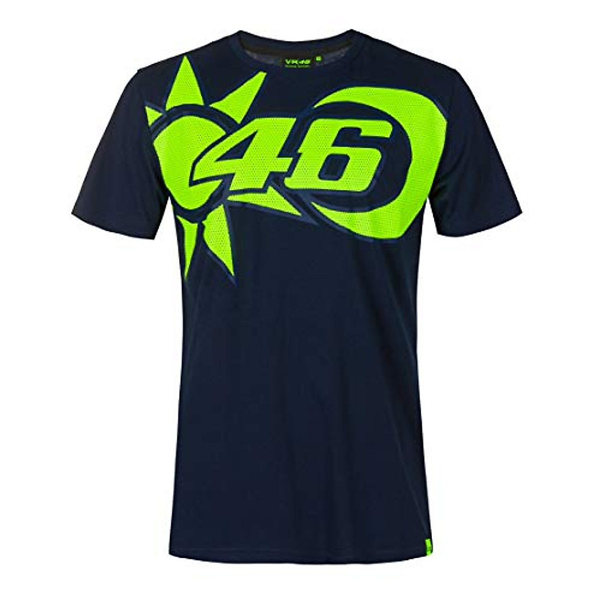 Valentino Rossi T-Shirt Helmet Replica Sun and Moon S,Blue,Man