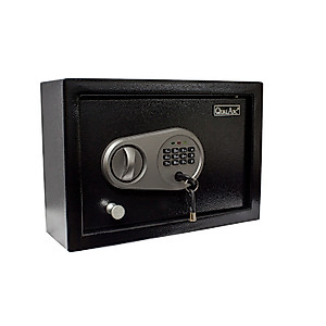 Qualarc NOCH-11EL Solid Steel Drawer or Wall Safe Keypad Lock for Handguns, Electronics and Valuables