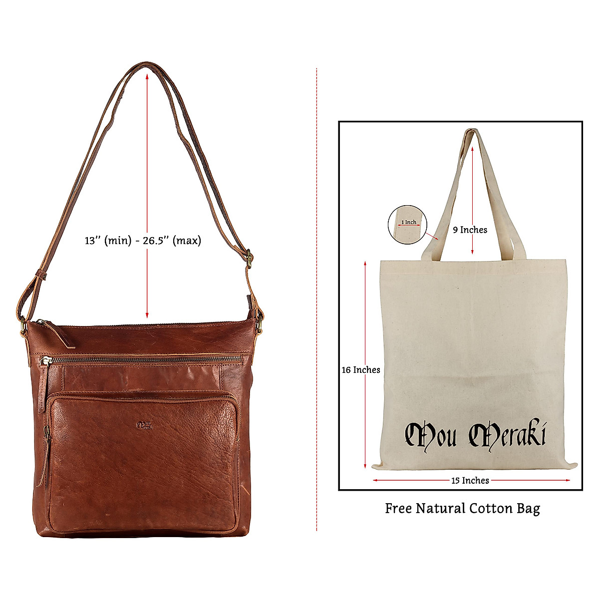 Mou Meraki Genuine Leather Large Crossbody Purse and Handbags - Crossover Bag Over the Shoulder Women (SMALL LIGHT YELLOW)