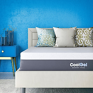Classic Brands Cool Gel Ventilated Memory Foam 12-Inch Mattress, CertiPUR-US Certified, Mattress in a Box, California King, White