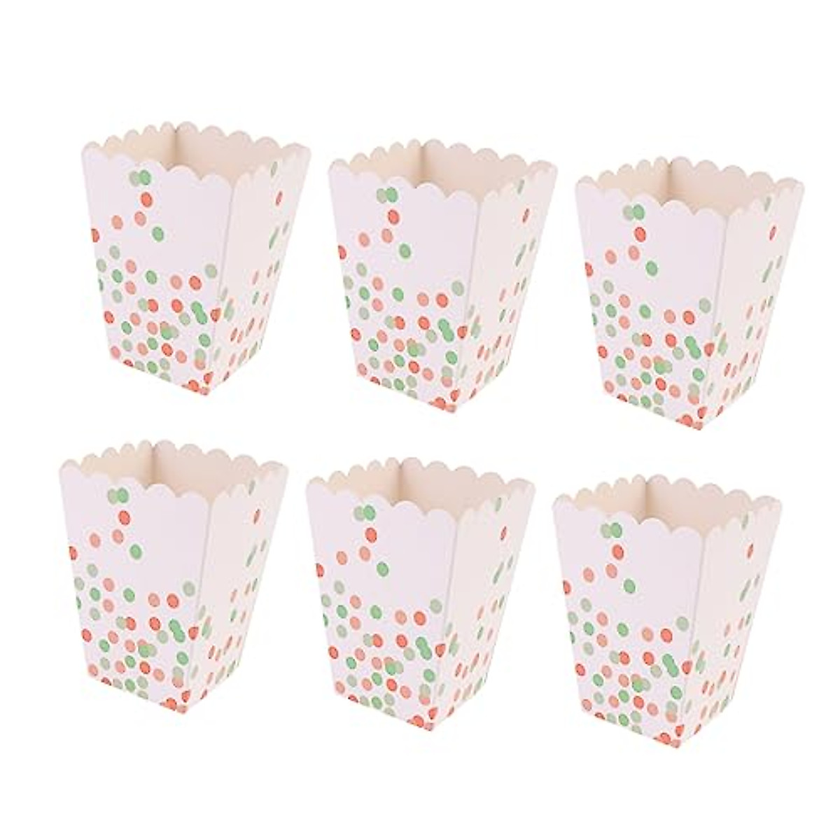 jojofuny 24pcs Popcorn Boxes Wedding Confetti Wedding Party Supplies Party Treat Boxes Candy Box Popcorn Treat Box Party Popcorn Boxes Set up Snack Box Chicken Popcorn Box Dessert