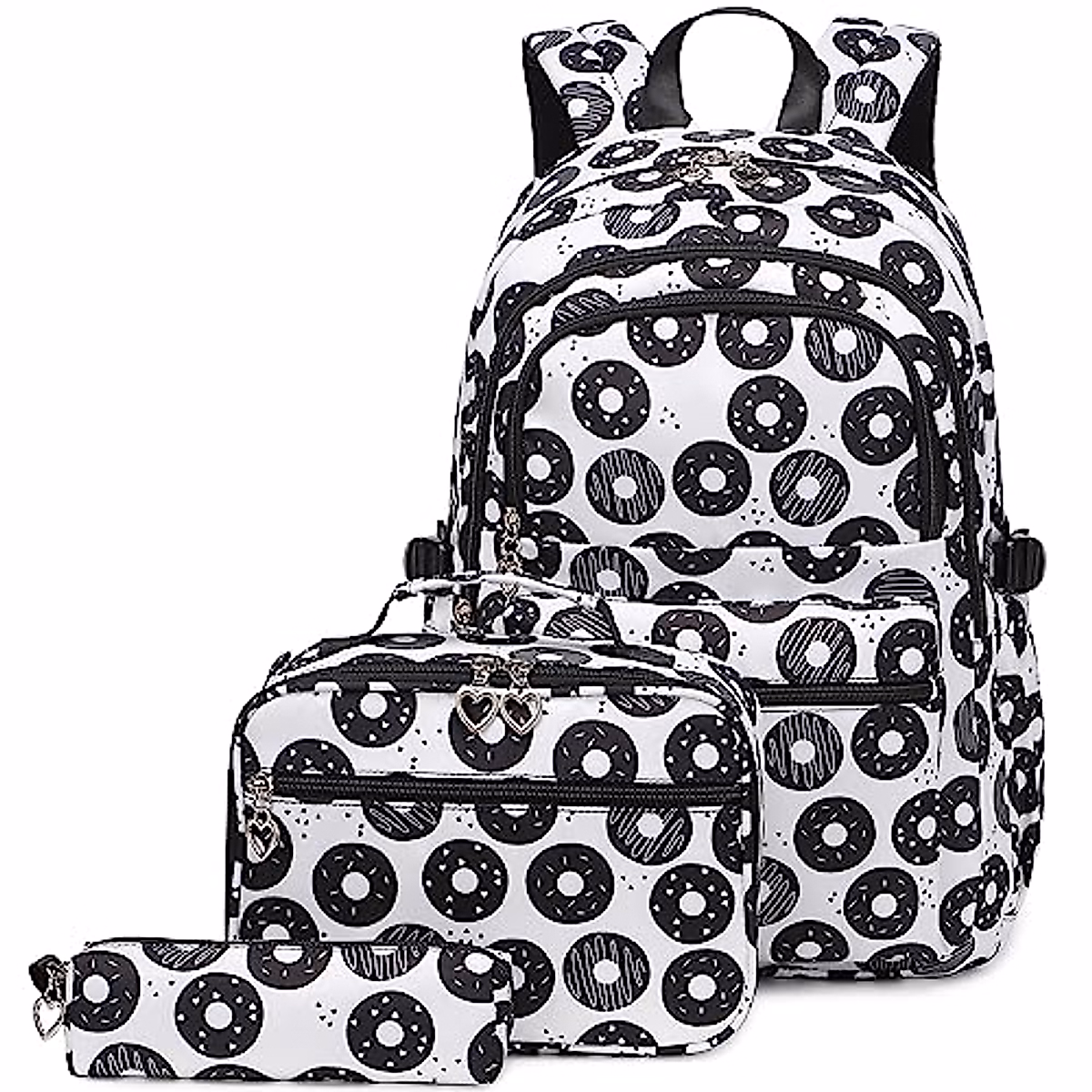 Joyfulife School Backpack for Girls Backpack with Lunch Box Primary School Bags Elementary Bookbags Set