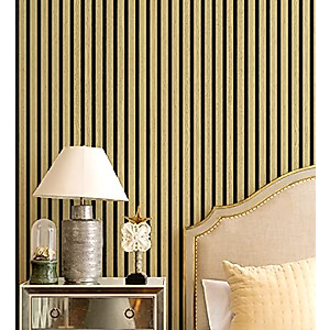 myforHD Self-Adhesive Wood Grating Wallpaper Wood Stripe Grain Natural Wooden Slats Wallpaper Peel and Stick Contact Paper PVC Vinyl Film Removable Waterproof