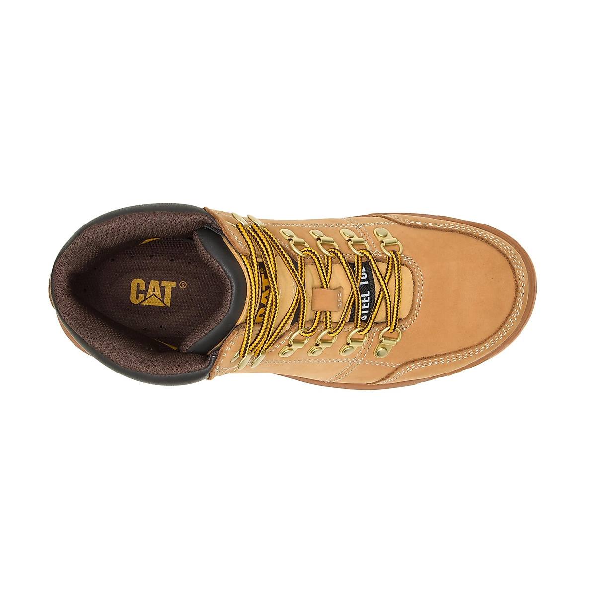 Cat Footwear Men's Outline St Work Boot, Honey, 8