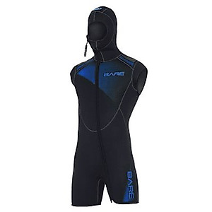 Bare 7 mm Sport Men's Step-In Hooded Vest - Blue - Medium