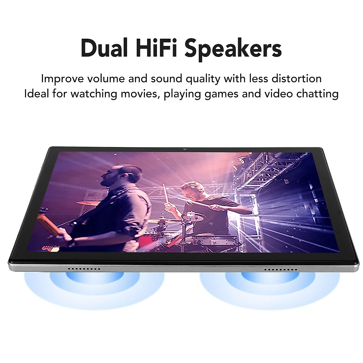 2 in 1 Tablet, 10.1 Inch Android 12 Tablet, Octa Core CPU, 8GB RAM 256GB ROM, FHD Touchscreen, 8+16MP Dual Camera, 2.4/5G WiFi, BT 5.0, 4G Cellular Tablet with Keyboard & Case (Grey)