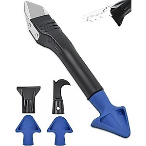 Silicone Caulking Tools 6 in 1,Caulk Removal Tool for Bathroom,Kitchen,Floor,Window,Sink Joint,Frames Seal