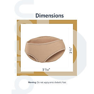 Brison Metatarsal Pads for Women and Men Compact Ball of Foot Cushion Gel Pad Inside Metatarsalgia Morton's Neuroma Pain Relief - Soft Foot Care Fabric Sleeves 2 Pairs