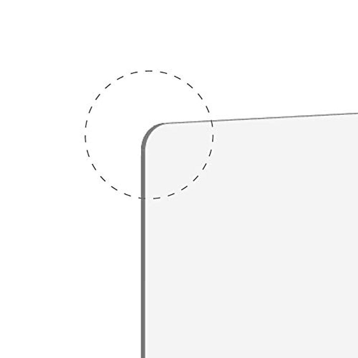 INTELLIMADE - Plexiglass Shield, Sneeze Guard Panel for Desk, Counter and Table, Portable, Clear Acrylic, Multi-Sizes (24" W x 16" H)