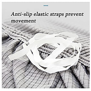 DuANgu L Shaped Sofa Cover Super Stretch Softness Universal Sofa Slipcovers Polyester Stylish Couch Covers Great for Kids and Pets -Blue-4 Seater+4 Seater