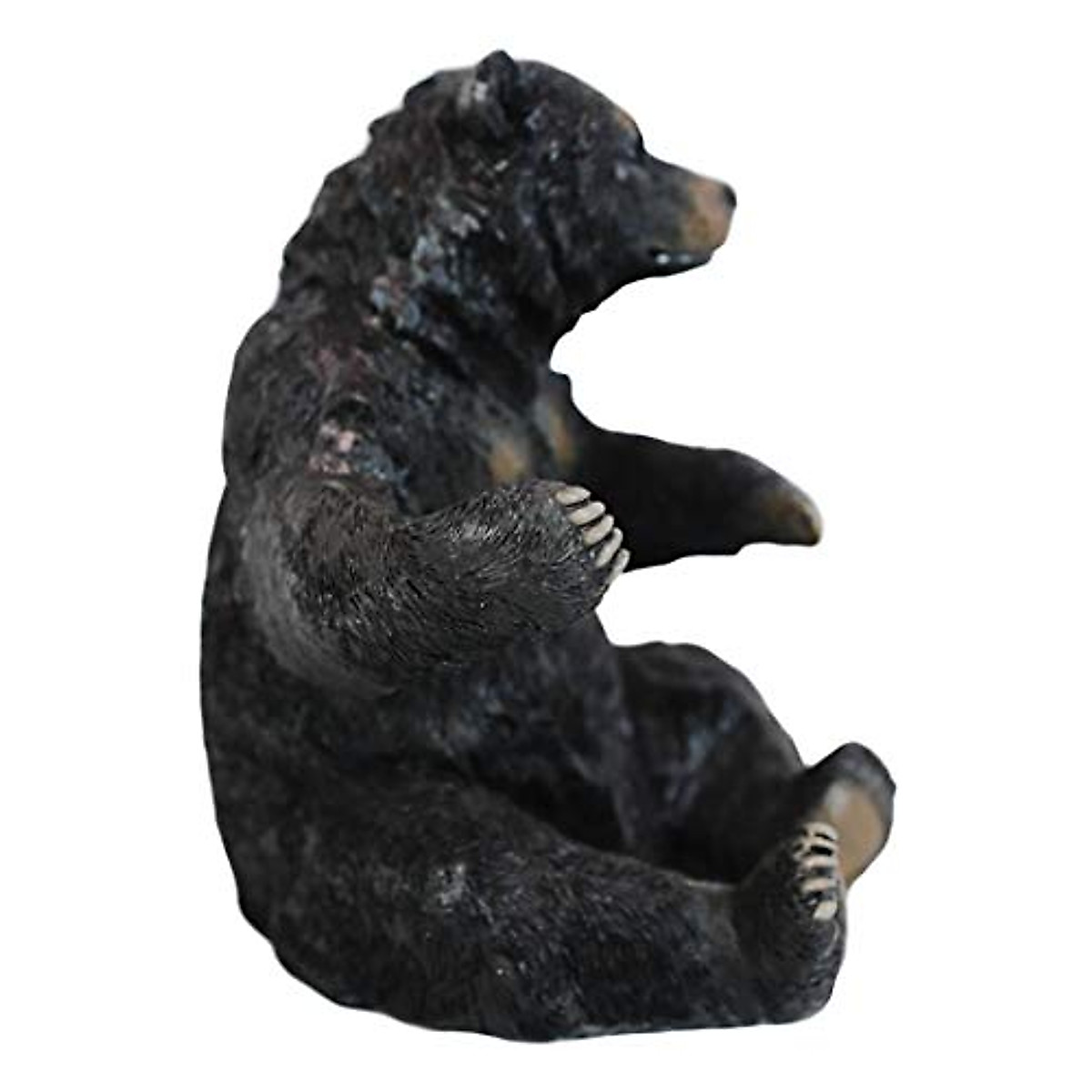 Ebros Rustic Cabin Lodge Decorative Sitting Black Bear Wine Bottle Holder Figurine 7.25" Tall Get Out of Hibernation Slumber Party Bears Beverage Storage Caddy Kitchen Cellar Organizer