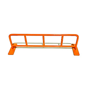 FLVFF Fingerboard Rail Bike Rack Metal Solid Steel Grind Rails Ramp and Skate Parks (BR) (Orange)