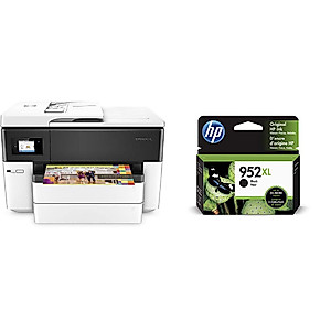HP OfficeJet Pro Wide Format All-in-One Printer with Wireless & Mobile Printing with HP Black High Yield Original Ink Cartridge for HP OfficeJet Pro