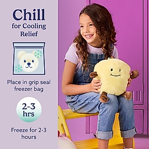 warmies Microwavable & Weighted Stuffed Animals, Golden Apple - Heated Stuffed Animal Plushie for Warmth & Comfort - Cute Soft Plush Toys for Adults & Children (Boys, Girls, Babies & Toddlers)