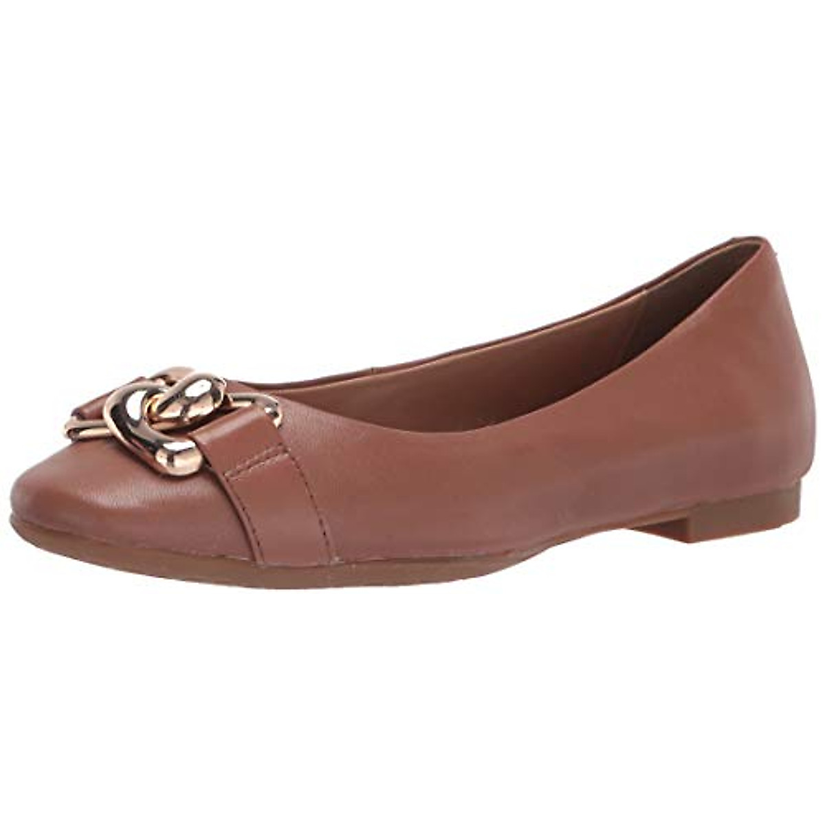Aerosoles Women's Candice Ballet Flat, TAN Leather, 6