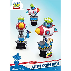 Beast Kingdom Toy Story: Alien Coin Ride Ds-036 D-Stage Series Statue, Multicolor