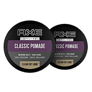 Axe Pomade: Medium Hold and Natural Finish for Easy Styling, 2.64oz (2 Count)