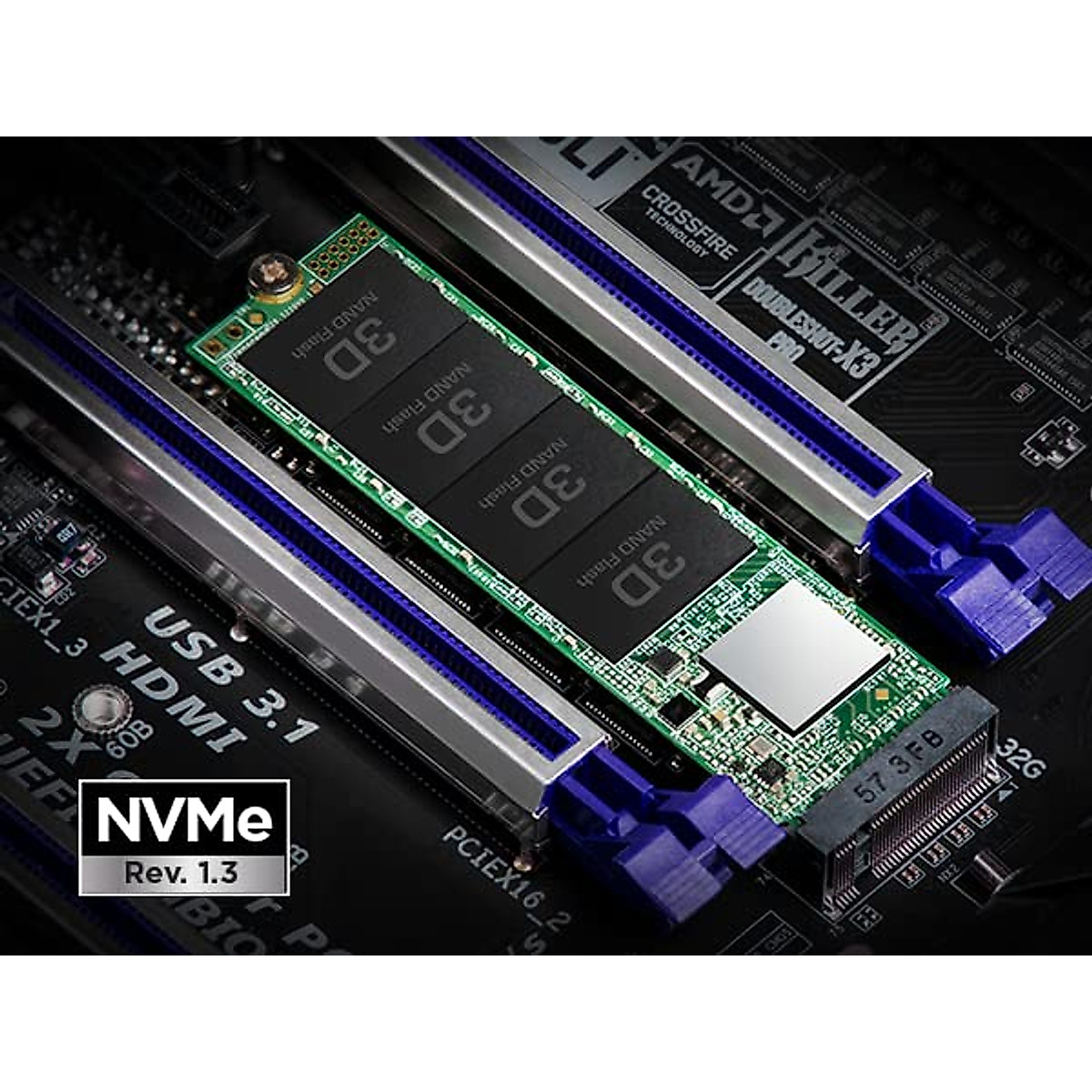 Transcend TS1TMTE110S 1TB M.2 NVMe PCIe Gen3x4 MTE110S SSD Internal Solid State Drive